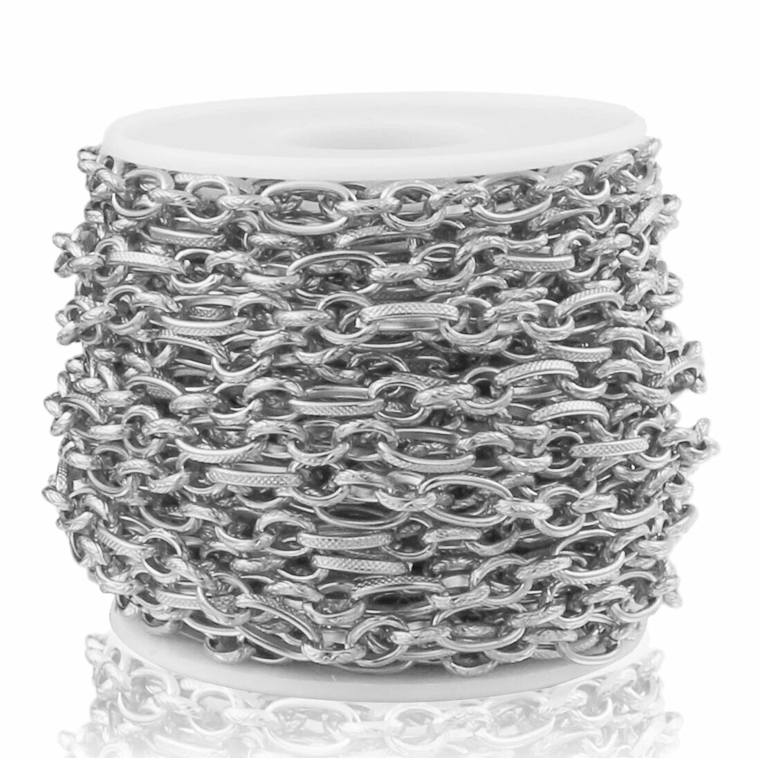 Цепь Аiovlo из нержавеющей стали золотого цвета 6 мм 1 метр, Steel