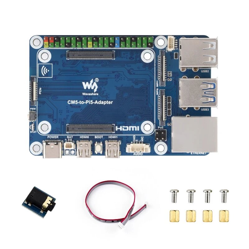 Адаптер Waveshare CM5-to-Pi5 для Raspberry Pi CM5