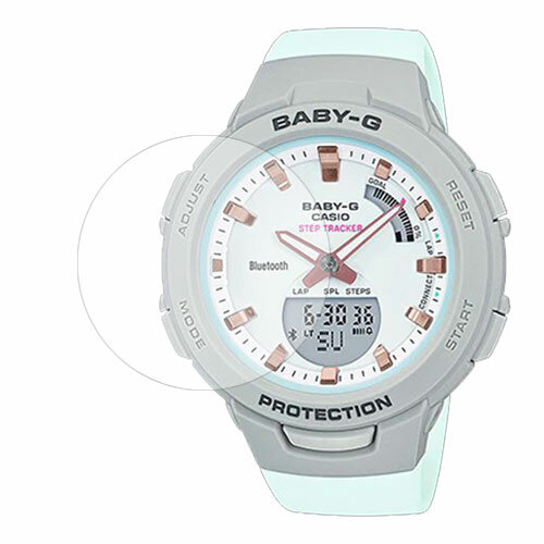 Скрин Мобайл защитный экран для часов Casio BSA-B100MC-8A из гидрогелевая плёнка прозрачная