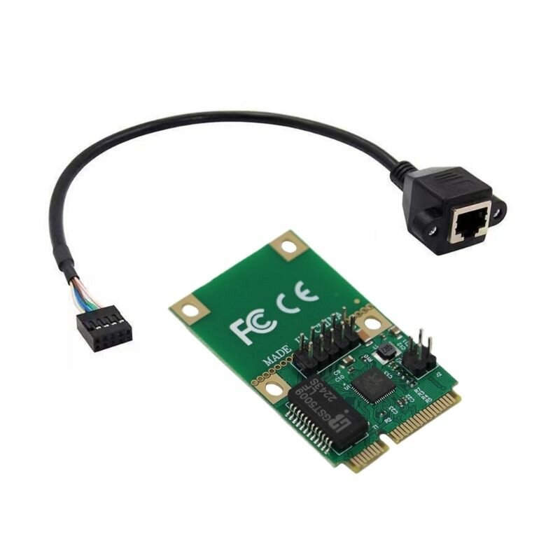 Беспроводной модем, Настольная проводная сетевая карта MINI PCI E Gigabit с прямым контактом, 1 комплект