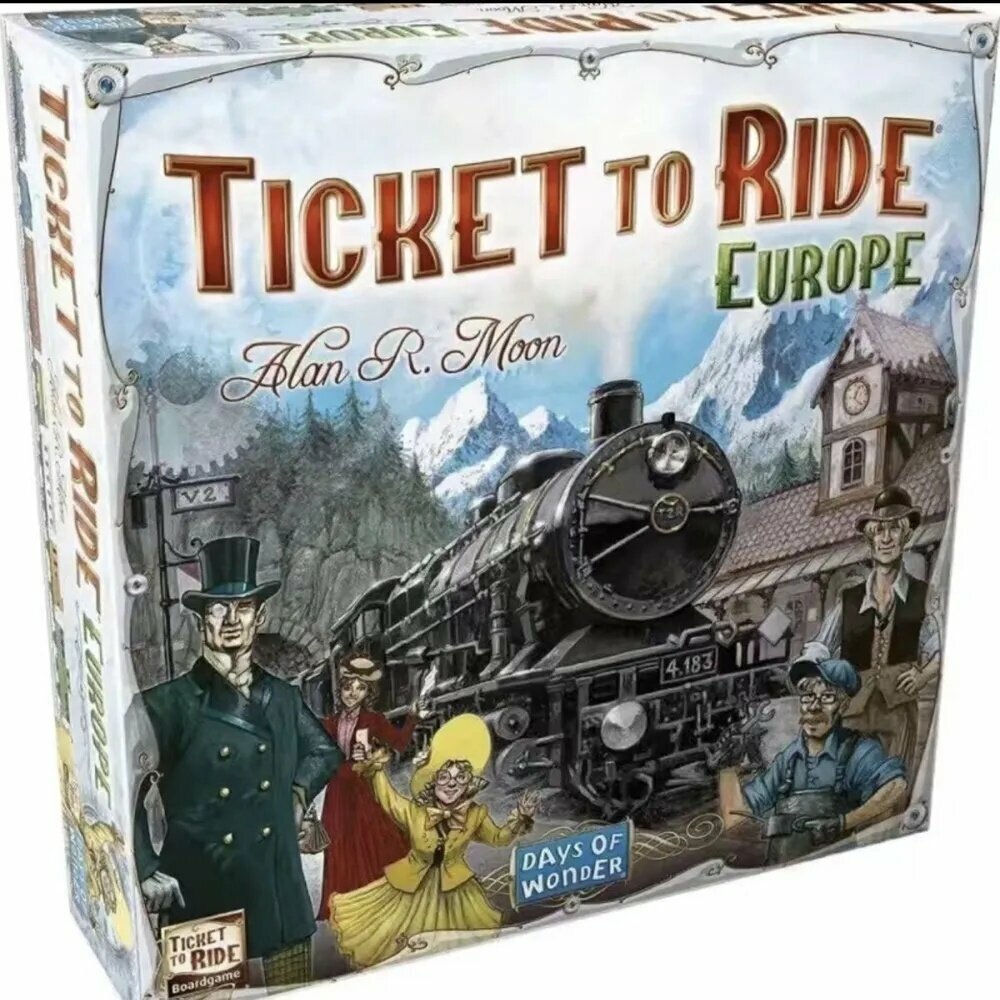 Настольная игра，билет на поездку ПО европе， Ticket to Ride, для 2-5 игроков