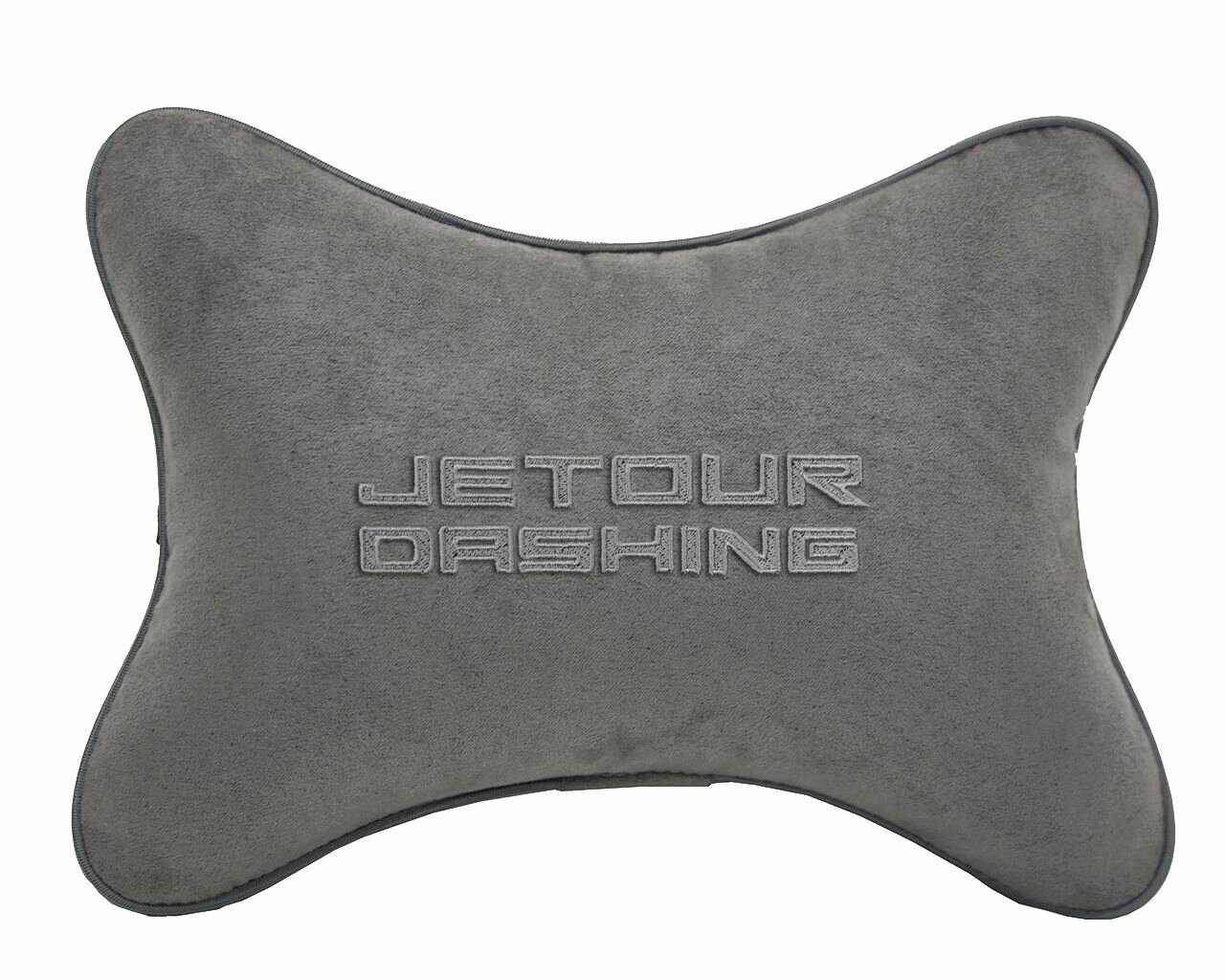 Подушка на подголовник автомобильная светло-серая алькантара JETOUR Dashing
