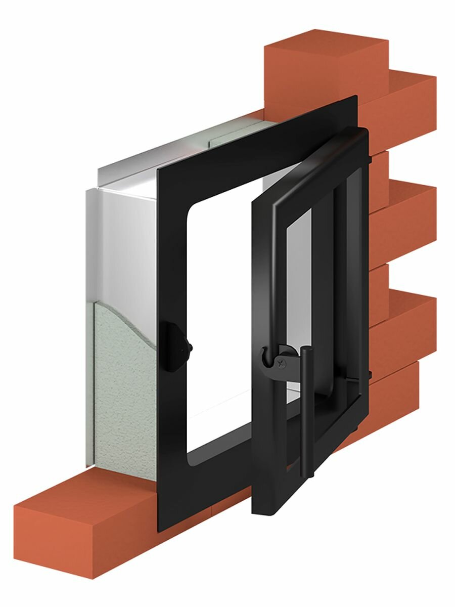 Тоннель монтажный для печной и каминной дверки Этна 460 (375х345х120)