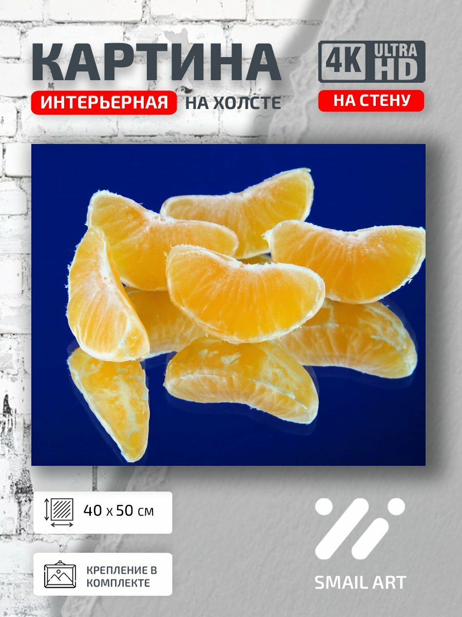 Картина на холсте интерьерная 40 на 50 на стену Фон Food для офиса кулинария интерьер декор
