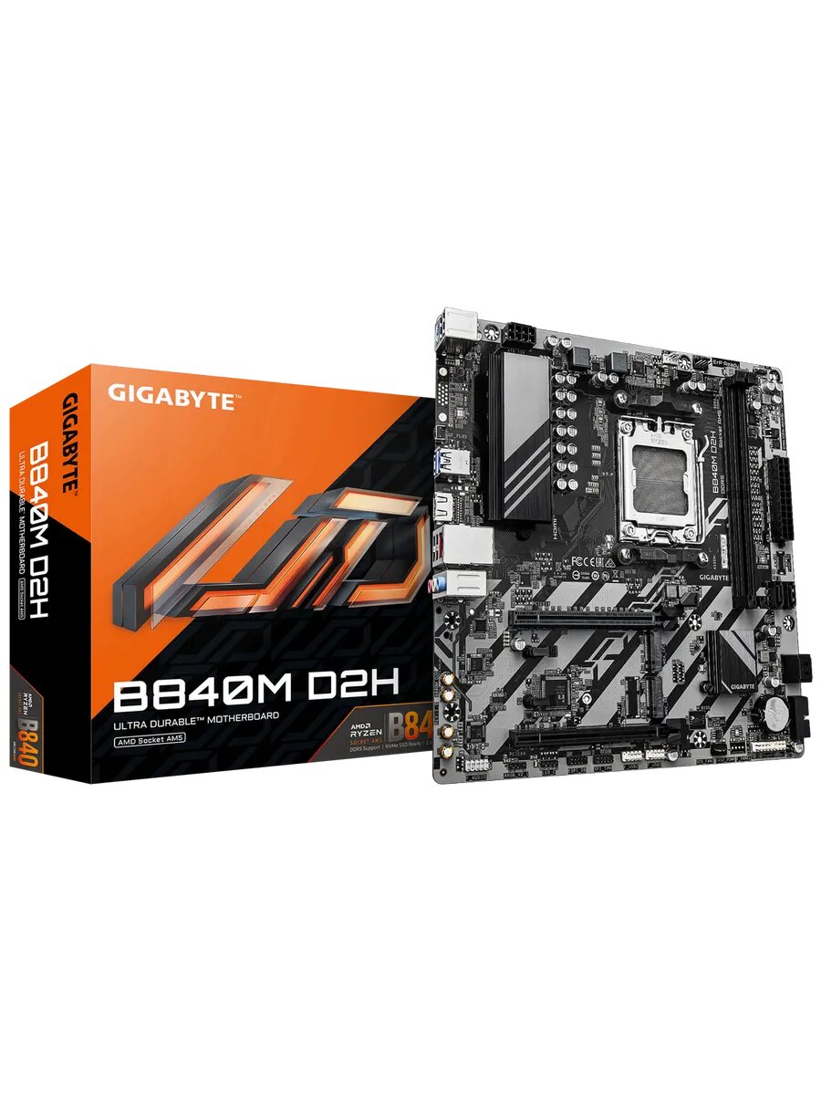 Материнская плата B840M D2H AM5 AMD B840 mATX RTL