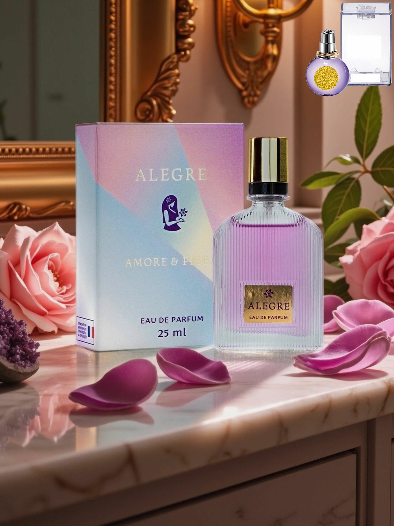Delta parfum (Iren Adler). Туалетная вода женская Amore&Fiore Alegre, 25мл.