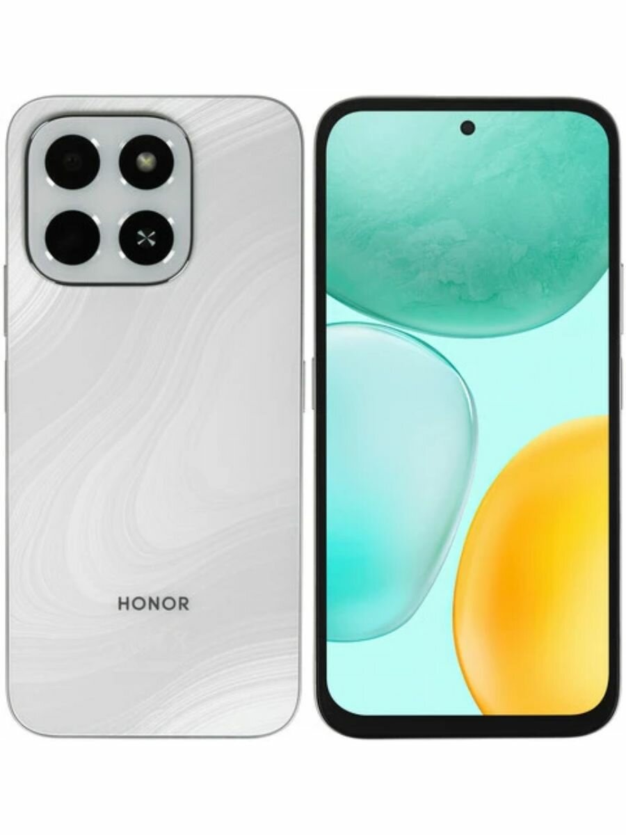Смартфон Honor X6c 6.61" TFT, Helio G81 Ultra, 6Gb, 128Gb, белый (5109BWDX)