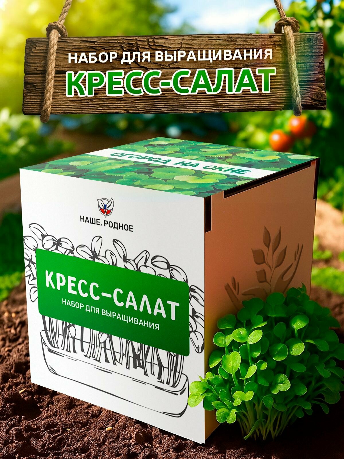 Кресс-салат Набор для выращивания зелени