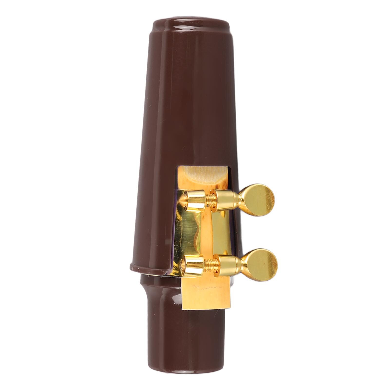 Alto Saxophone Mouthpiece Kit Sax Cover Ligature Reed Instrument Accessories for Replacement Brown