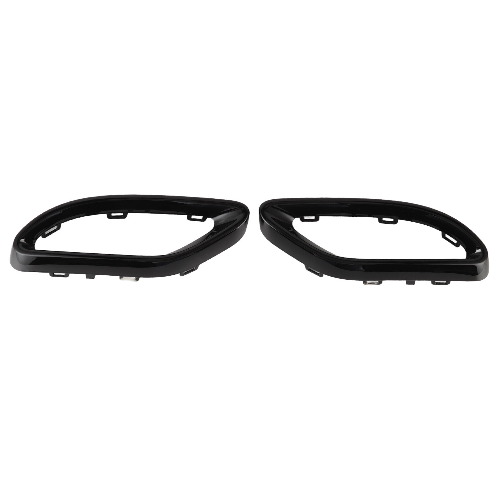 Gloss Black Exhaust Tip Cover Trims Replacement for A B C E GLC CLS‑Class W177 W247 W205 W213 X253 C257