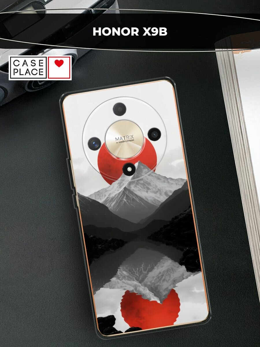 Силиконовый чехол на Honor X9b / Хонор X9B с принтом Белая гора