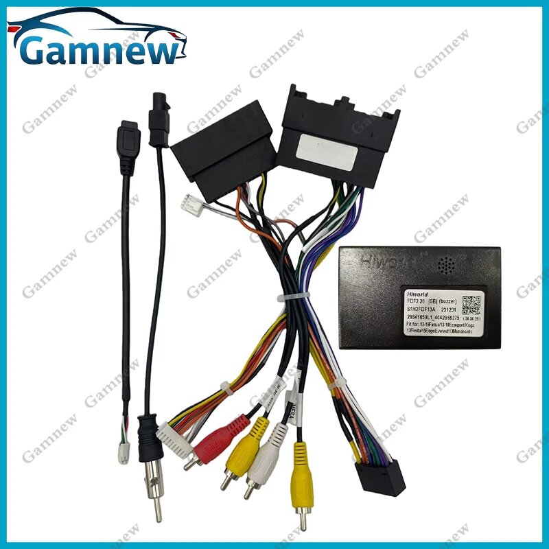 Автомобильный 16PIN адаптер Gamnew жгута проводов декодер Android Canbus Box для Ford Focus Fiesta Escape