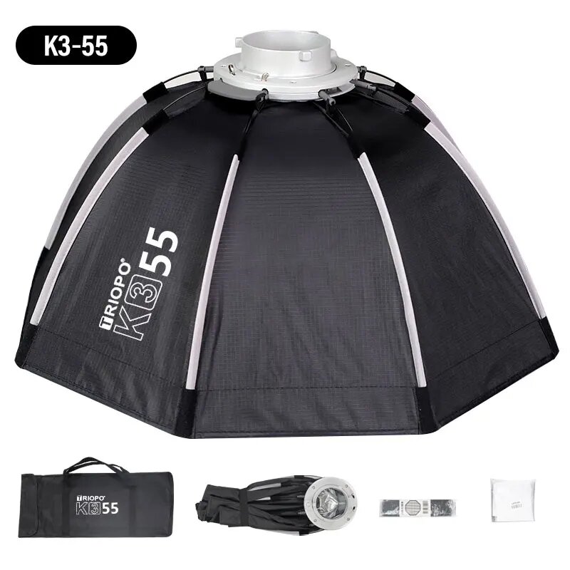 Triopo K3 55x65 см восьмиугольный софтбокс для Godox Aputure Sokani K3-55 With Gird