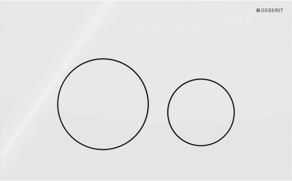 Кнопка смыва Geberit Sigma 40 115.628. SI.1 для инсталляции, белый глянец
