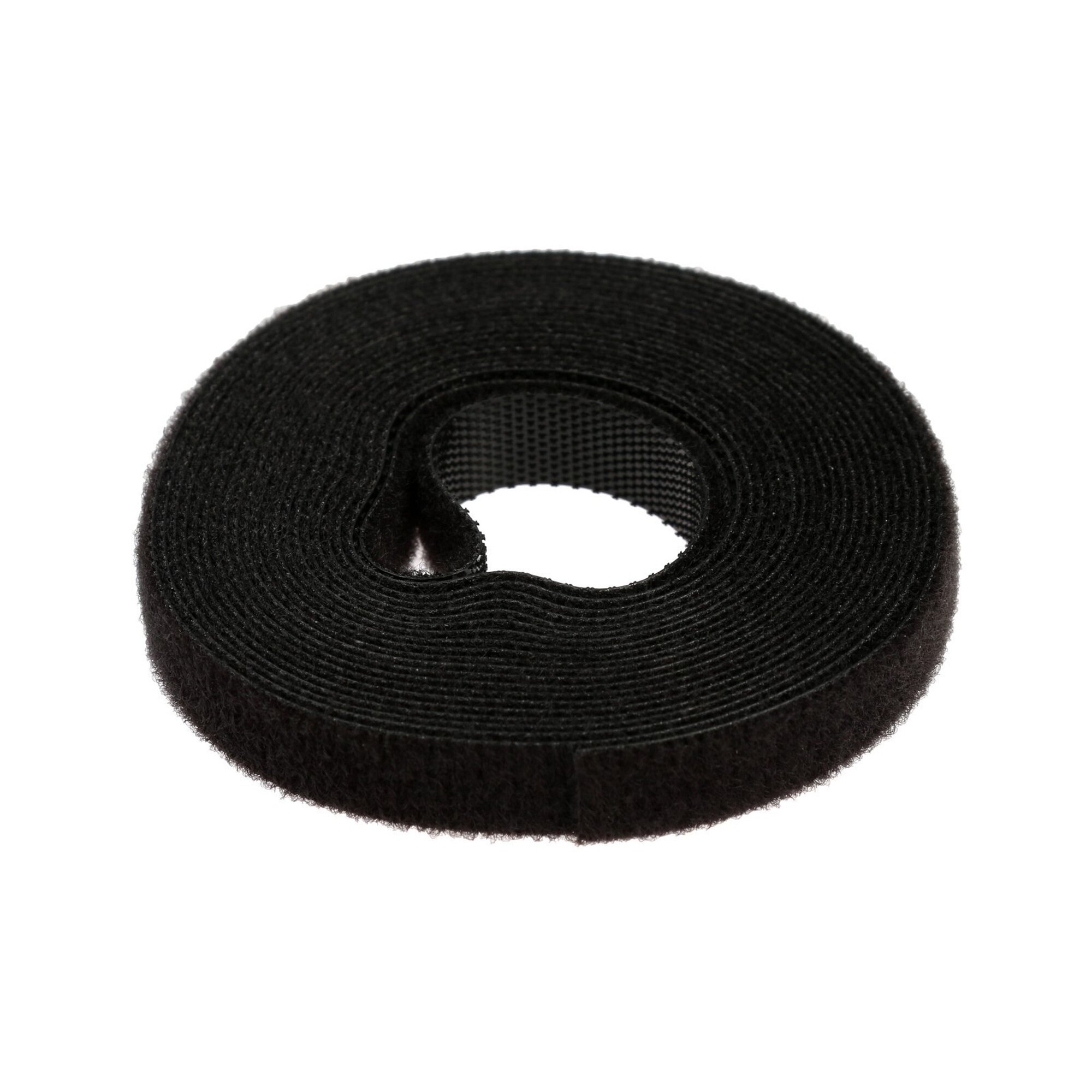 Лента-липучка для проводов 3000Х10Х1,5 мм тундра, цвет черный, 1 шт.