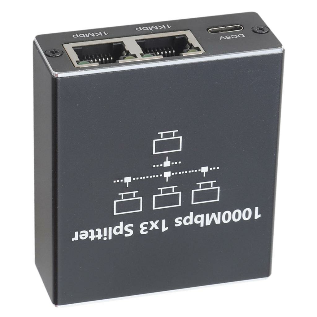 Гигабитный Ethernet-разветвитель 1 на 4/3/2 порта, Разделенный на три части