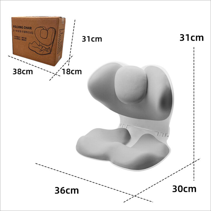 Горячая продажа складной подушки для поясничной поддержки для длительного сидения, коррекции осанки в офисе, комфортного сидения, красивых ягодиц, артефакт защиты талии, подушки сидения в форме лепестка