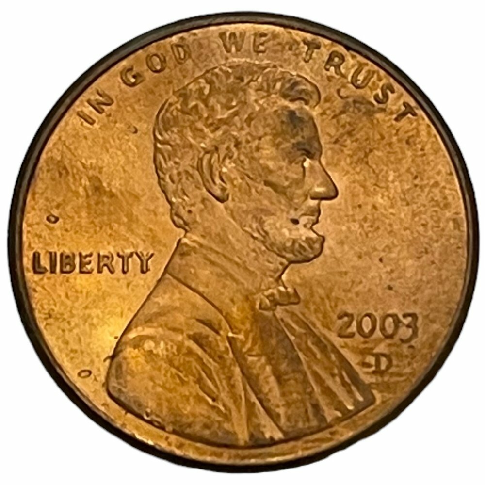 США 1 цент 2003 г. (Memorial Cent, Линкольн) (D) — фото 1