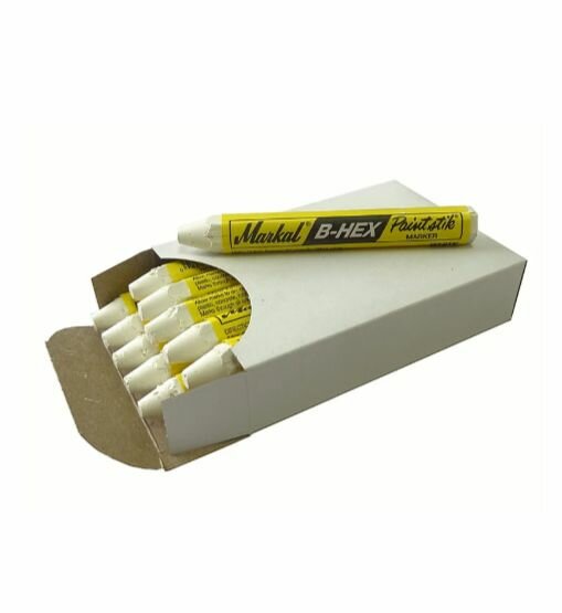 Мел маркировочный (белый), TECH (12 шт в упаковке)