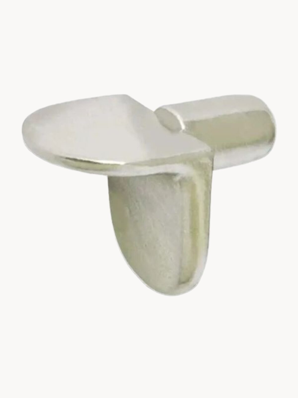 Полкодержатель с дополнительным упором для деревянных полок никель 16 шт.