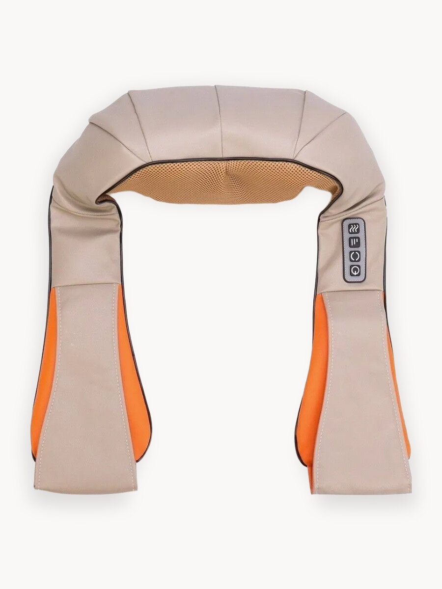 Массажер для шеи и плеч виброворотник/ Массажер для тела / Массажная подушка для спины, шеи и плеч