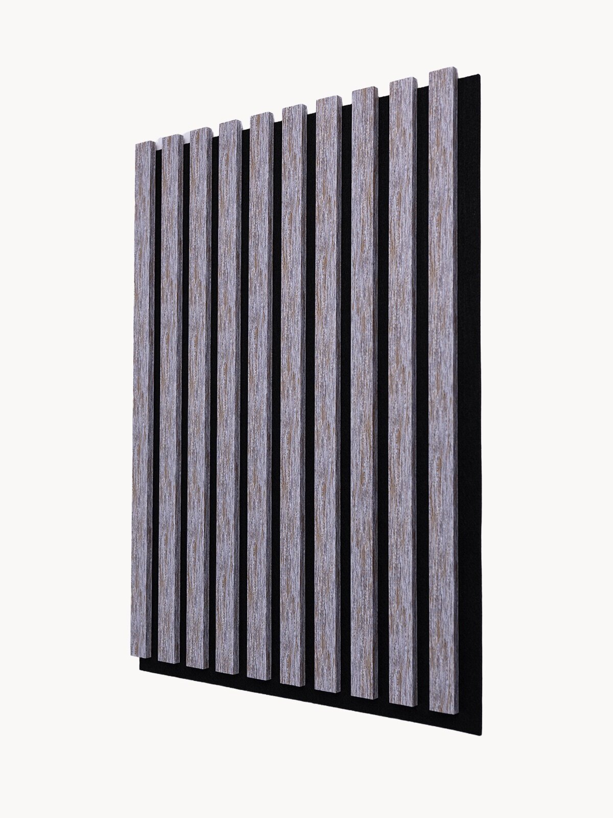 Гибкие стеновые акустические панели реечные, дюрополимер и войлок 700х505х17 мм, дуб фэнтези, 4 шт.