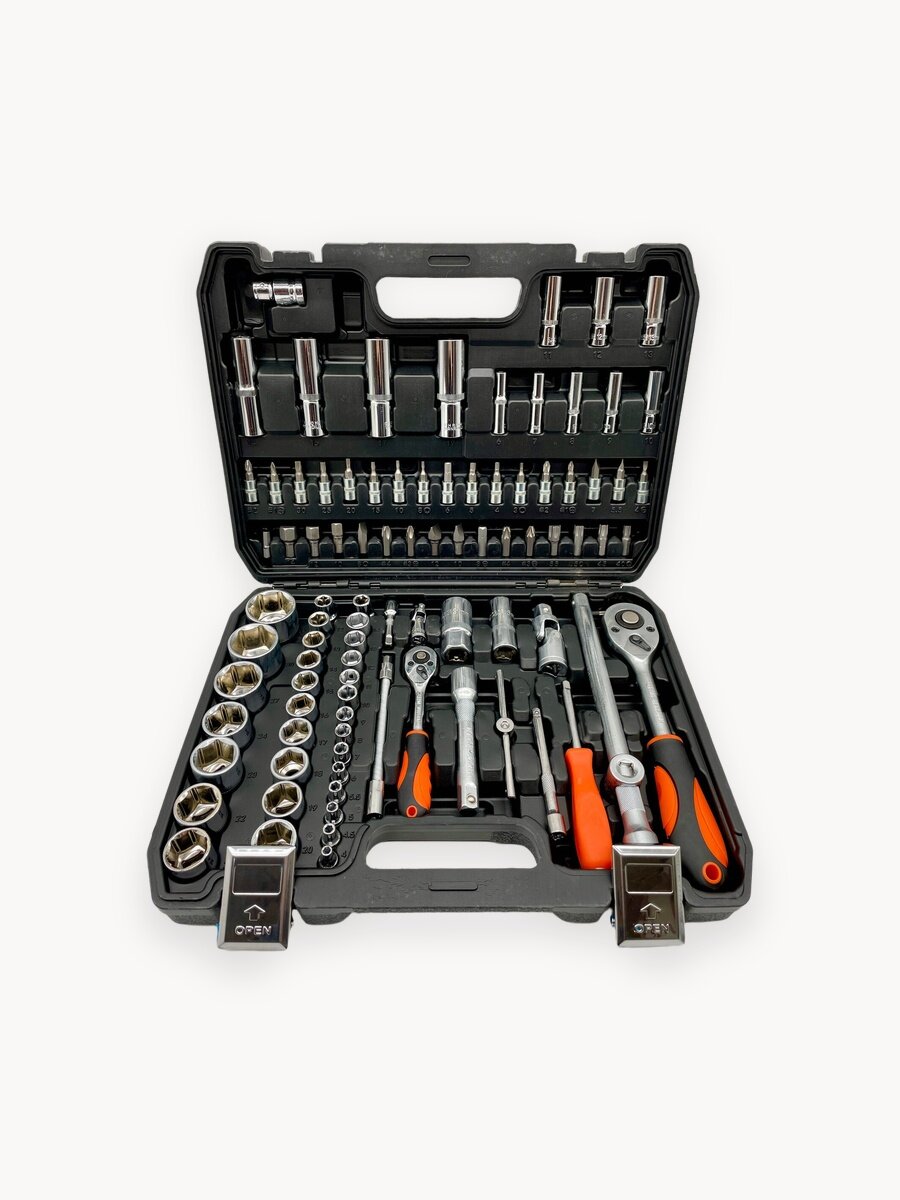Набор инструментов головок 94 предмета для автомобиля в кейсе, для дома и машины, Набор инструмента в авто SATVPRO