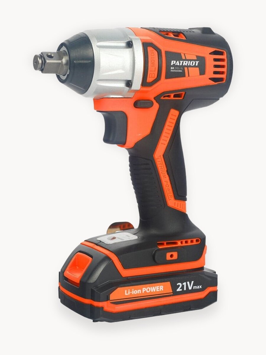 Гайковерт ударный аккумуляторный PATRIOT BR 210Li 1/2 UES, 21В, 2Ач, крутящий 280Нм