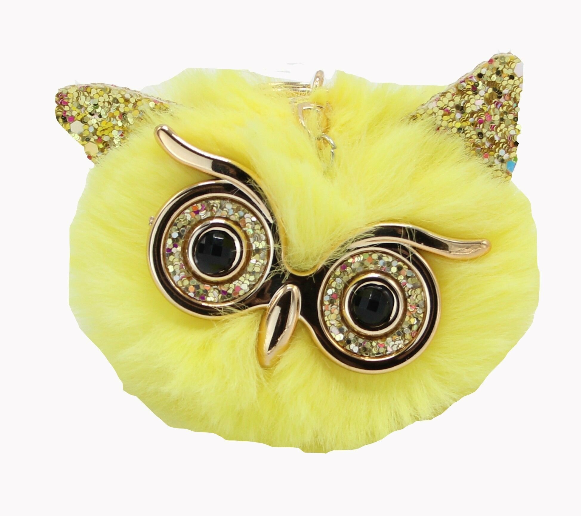 Игрушка мягкая "Сова", брелок, искусственный мех, для детей и взрослых, желтая