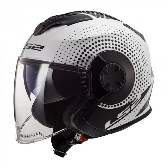 Мотошлем LS2 OF570 Verso Spin Черно-белый XS