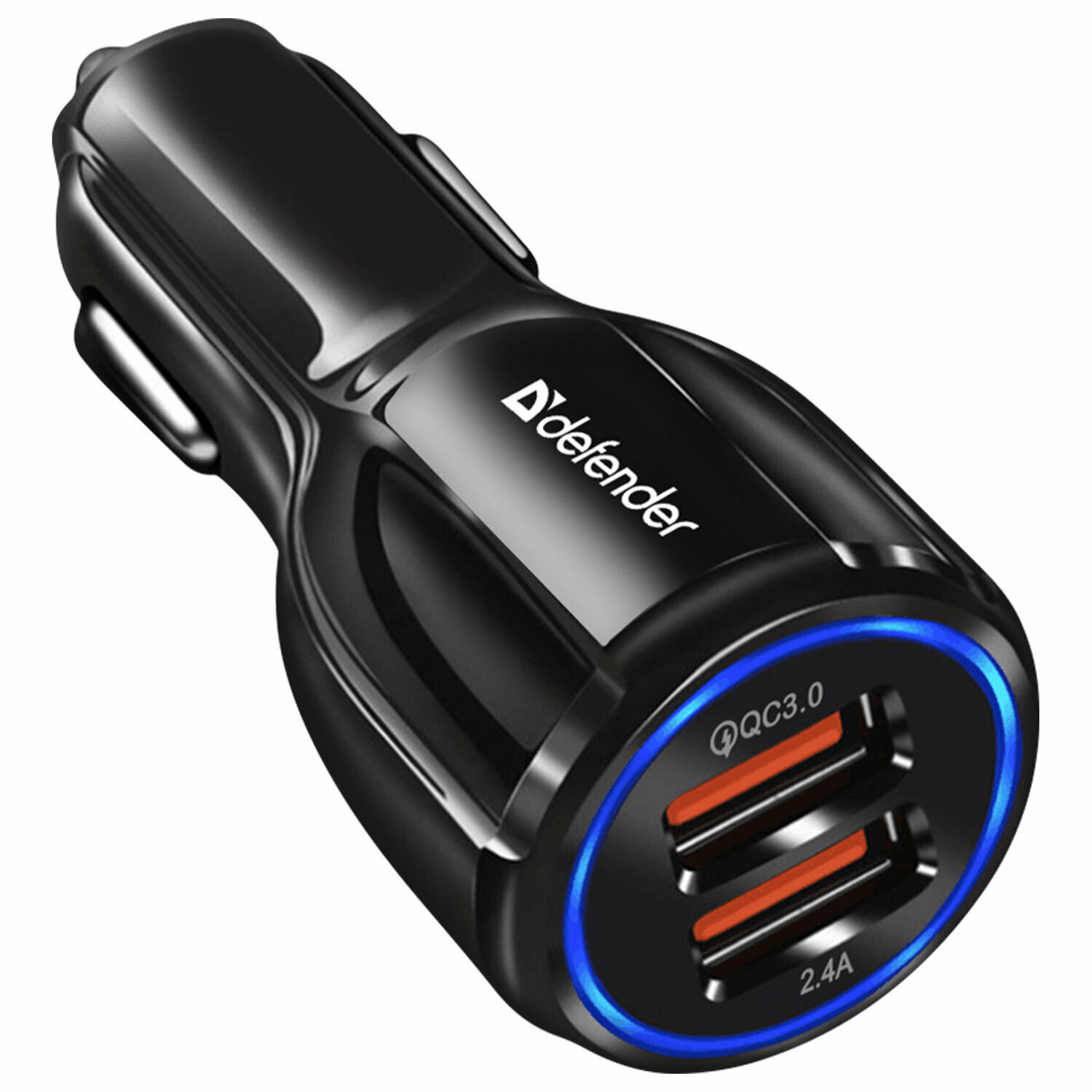Зарядное устройство Defender автомобильное, UCA-100, 2 порта USB, выходной ток 3 А