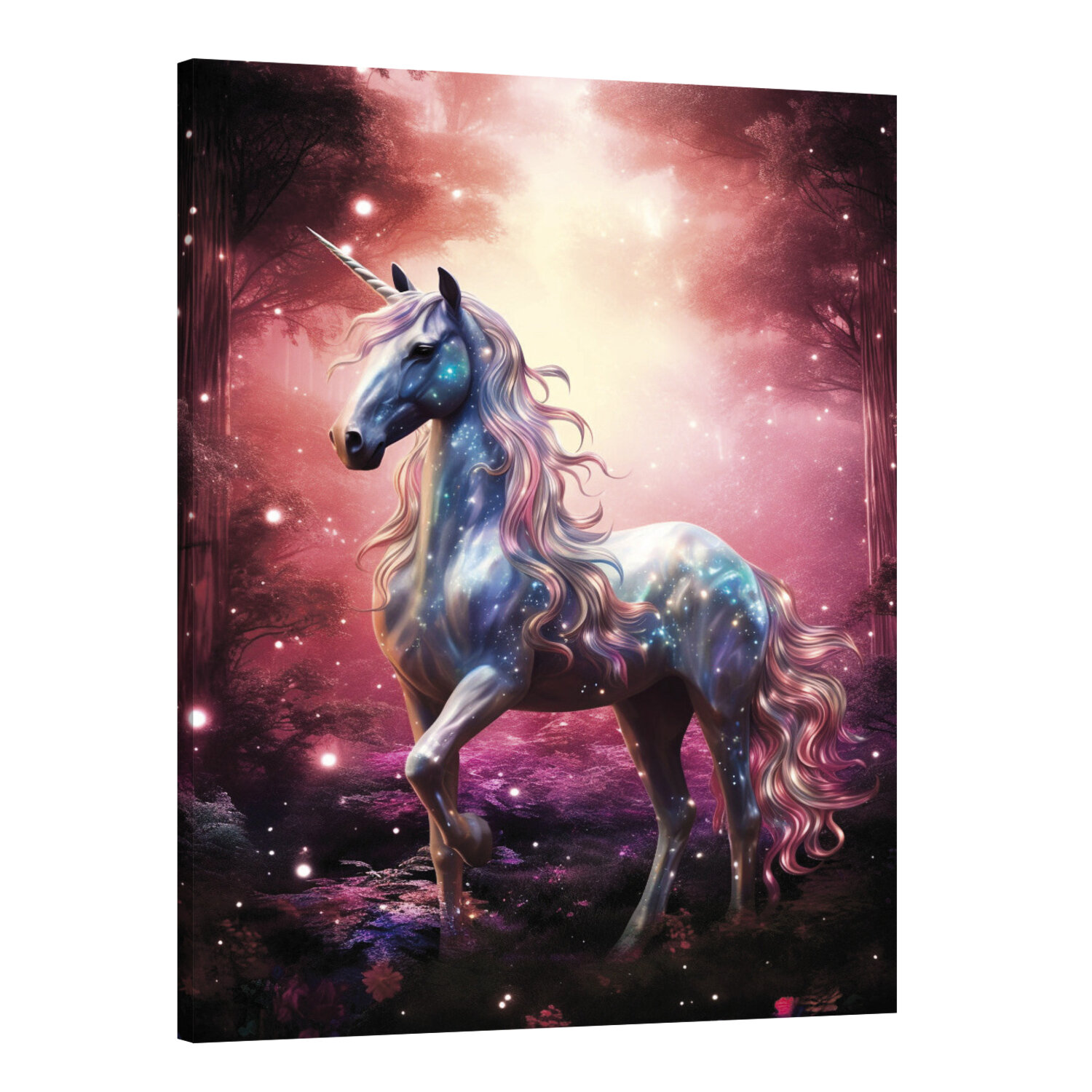 Интерьерная картина 50х70 "Магический единорог"