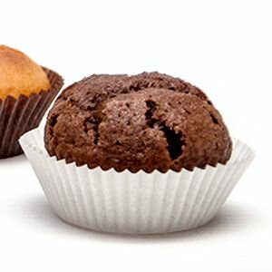 Капсулы бумажные d-80мм h-25мм уп/1000шт белые /формы бумажные/ тарталетки бумажные