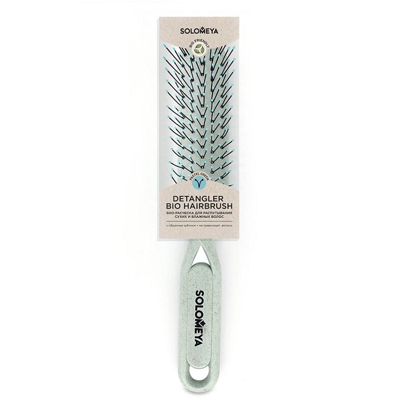 Соломея Расческа Для Распутывания Сухих И Влажных Волос №1 Пастельно-Зеленый