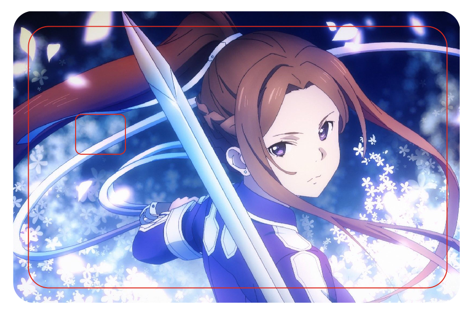 Наклейка на банковскую карту, мастера меча онлайн Алисизация