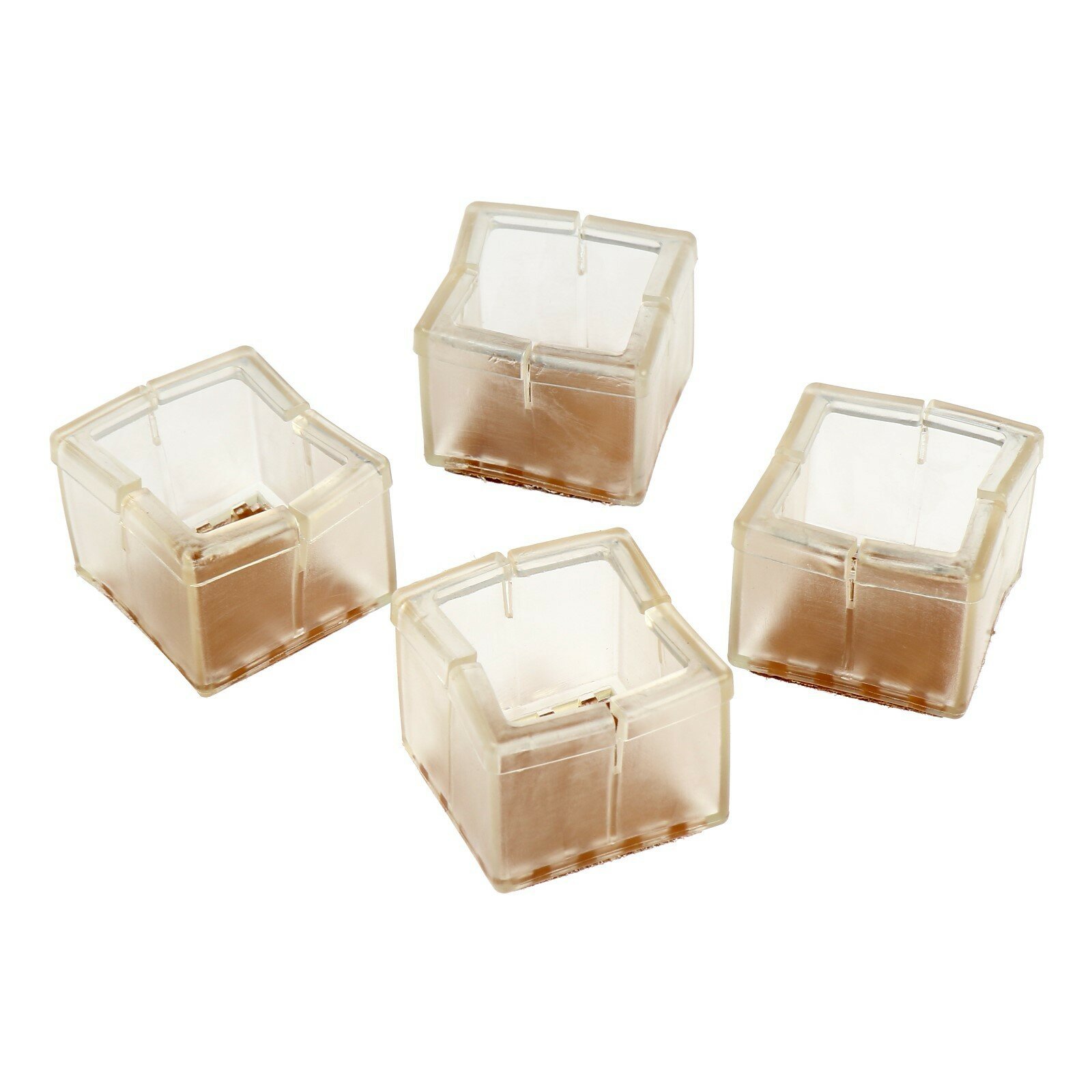 Накладка мебельная резина фетр, квадратная, d=30-35 мм, 4 шт, 9938829