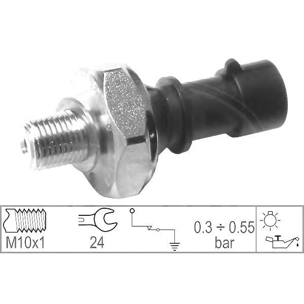ERA 330366 (0910018 / 1012520555 / 111342) датчик давл. масла Opel (Опель) Astra (Астра) h / j 04-
