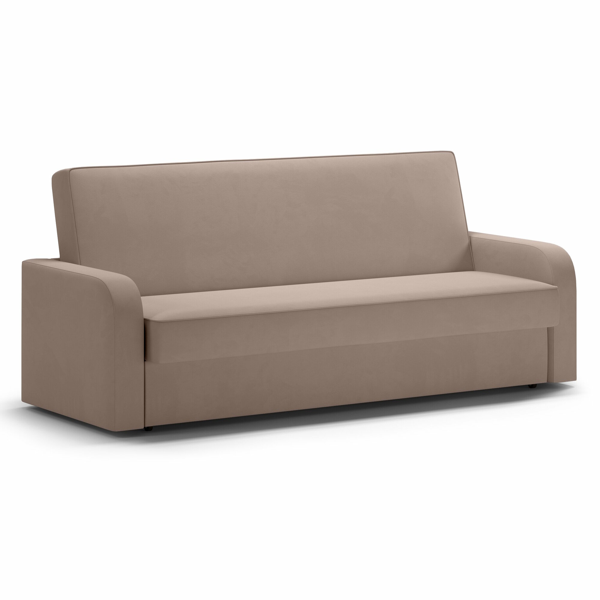 Диван раскладной WESTENY "ART-112" 215х87х96, 118х187, 1 место, бежевый велюр