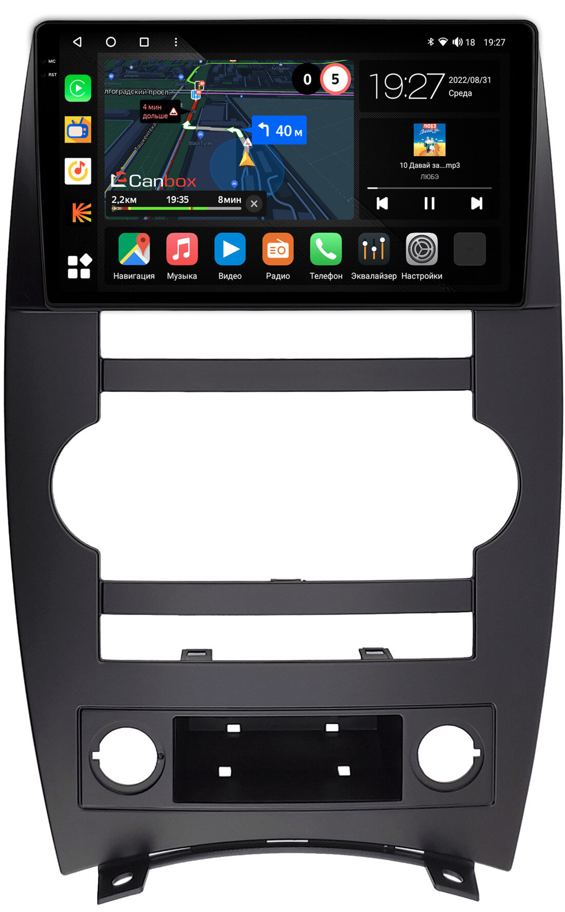 Штатная магнитола Canbox M-Line 2K 4179-9-1195 для Jeep Commander 2008-2010 на Android 10 (4G-SIM, 4/64, DSP, QLed)