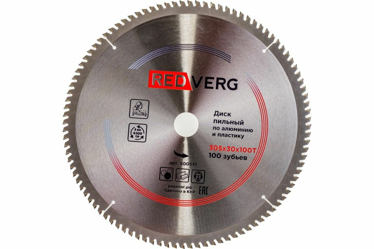 Диск пильный (305х30/25.4 мм; 100 зубьев) REDVERG 6621270