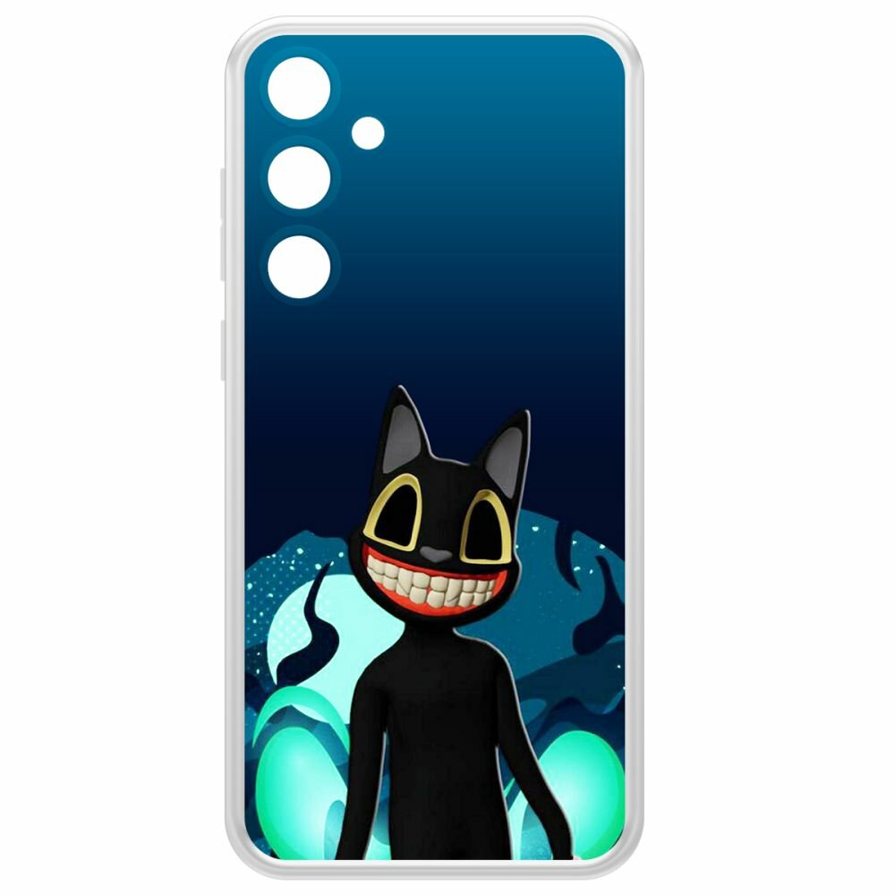 Чехол-накладка Krutoff Clear Case Хаги Ваги - Картун Кэт для Samsung Galaxy A35 5G (A356)
