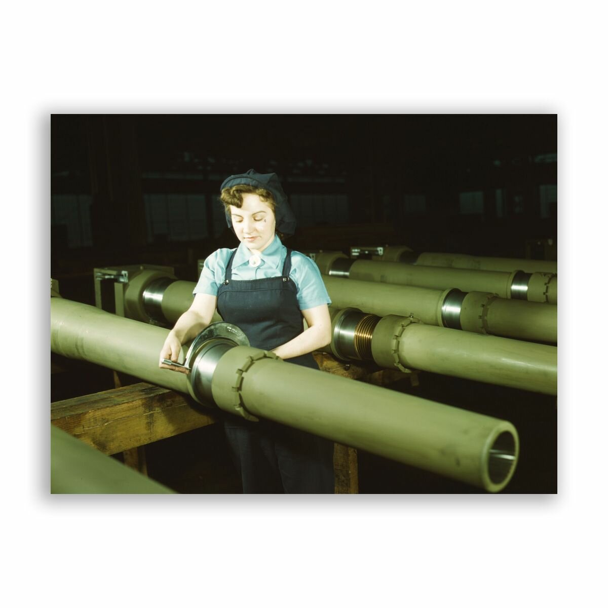 Постер, плакат на бумаге / Ретро фотографии американских рабочих. 1940 год / Размер 40 x 53 см