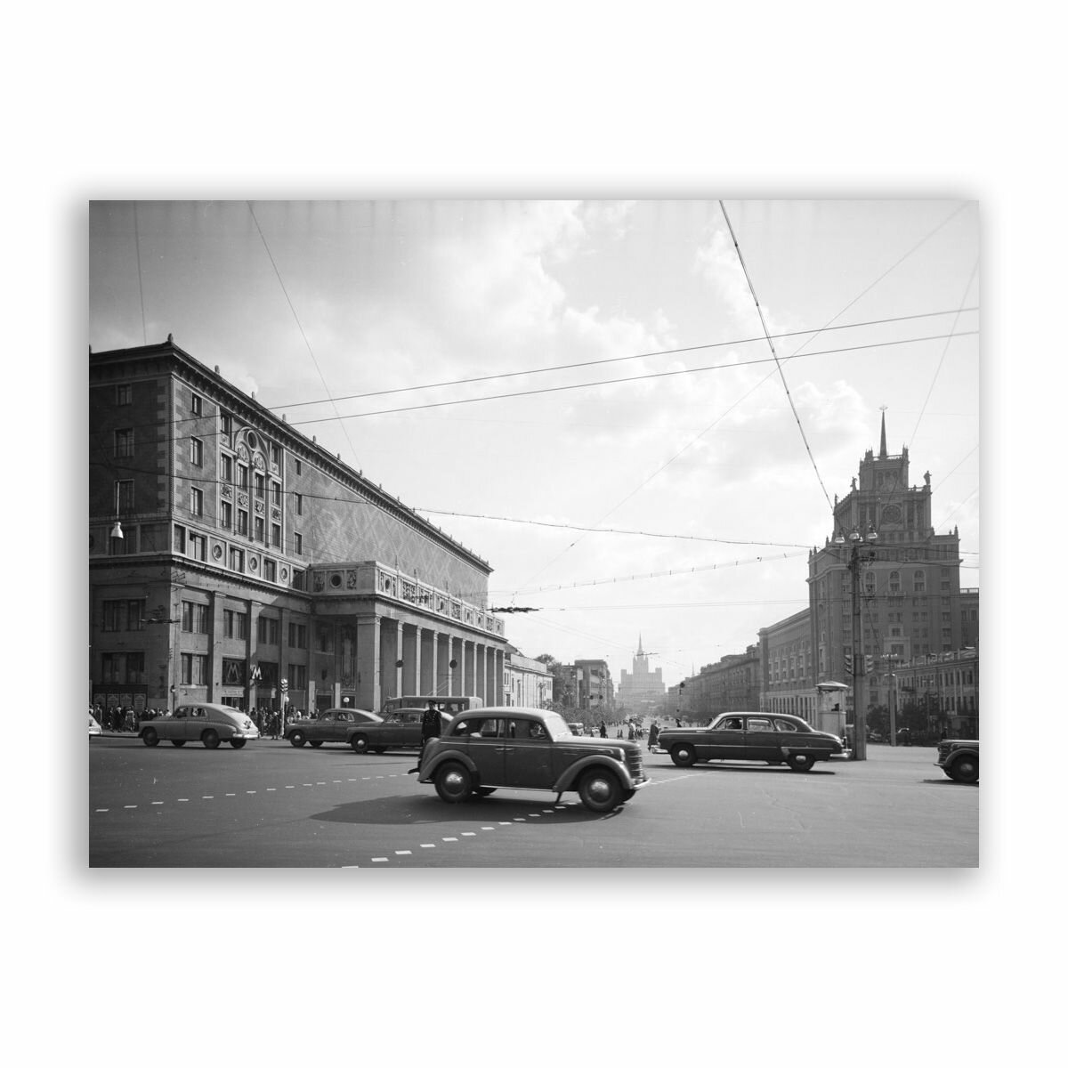 Советский постер, плакат на бумаге / Советские города / Размер 60 x 80 см
