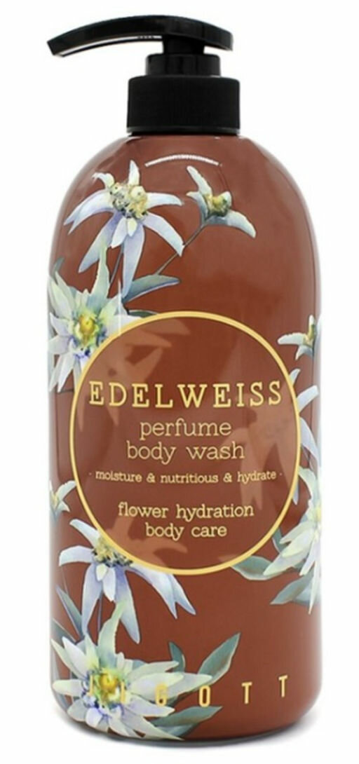 Парфюмированный гель для душа с экстрактом эдельвейса Jigott Edelweiss Perfume Body Wash (750 мл)