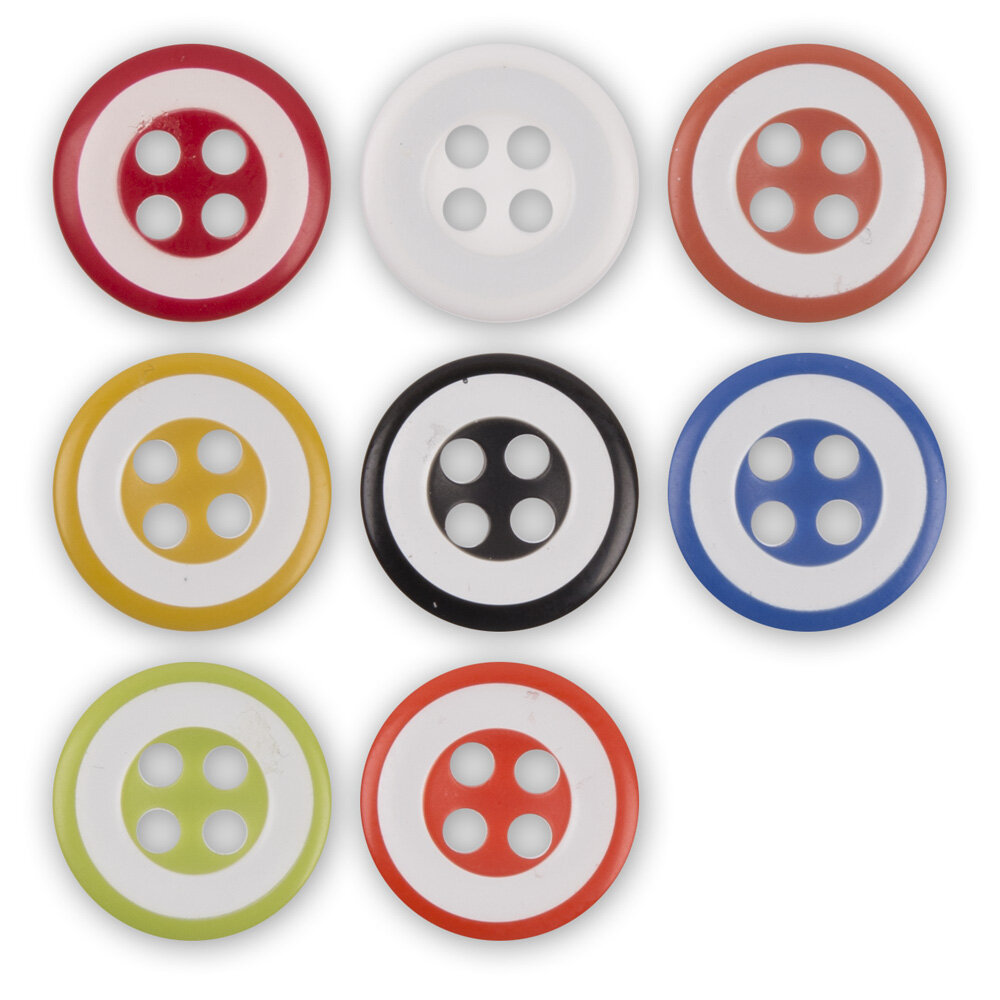 Пуговица рубашечная блузочная gamma 11 мм темно‑оранжевый d024