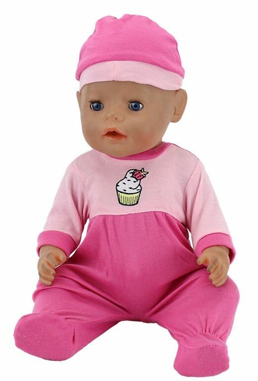 Одежда для кукол 38-42 см. Комплект одежды (комбинезон и шапочка)