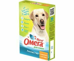 Витамины для собак Омега neo+ здоровые суставы глюкозамин коллаген 90таб