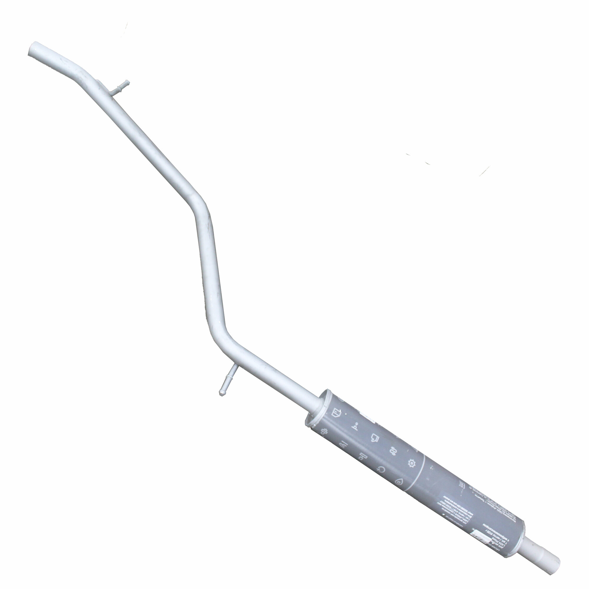 Глушитель дополнительный на LADA LARGUS для двигателя K4M (Евро-5) из углеродистой стали