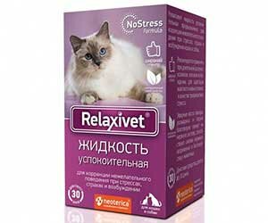 Жидкость успокоительная для кошек и собак Relaxivet 45мл х101