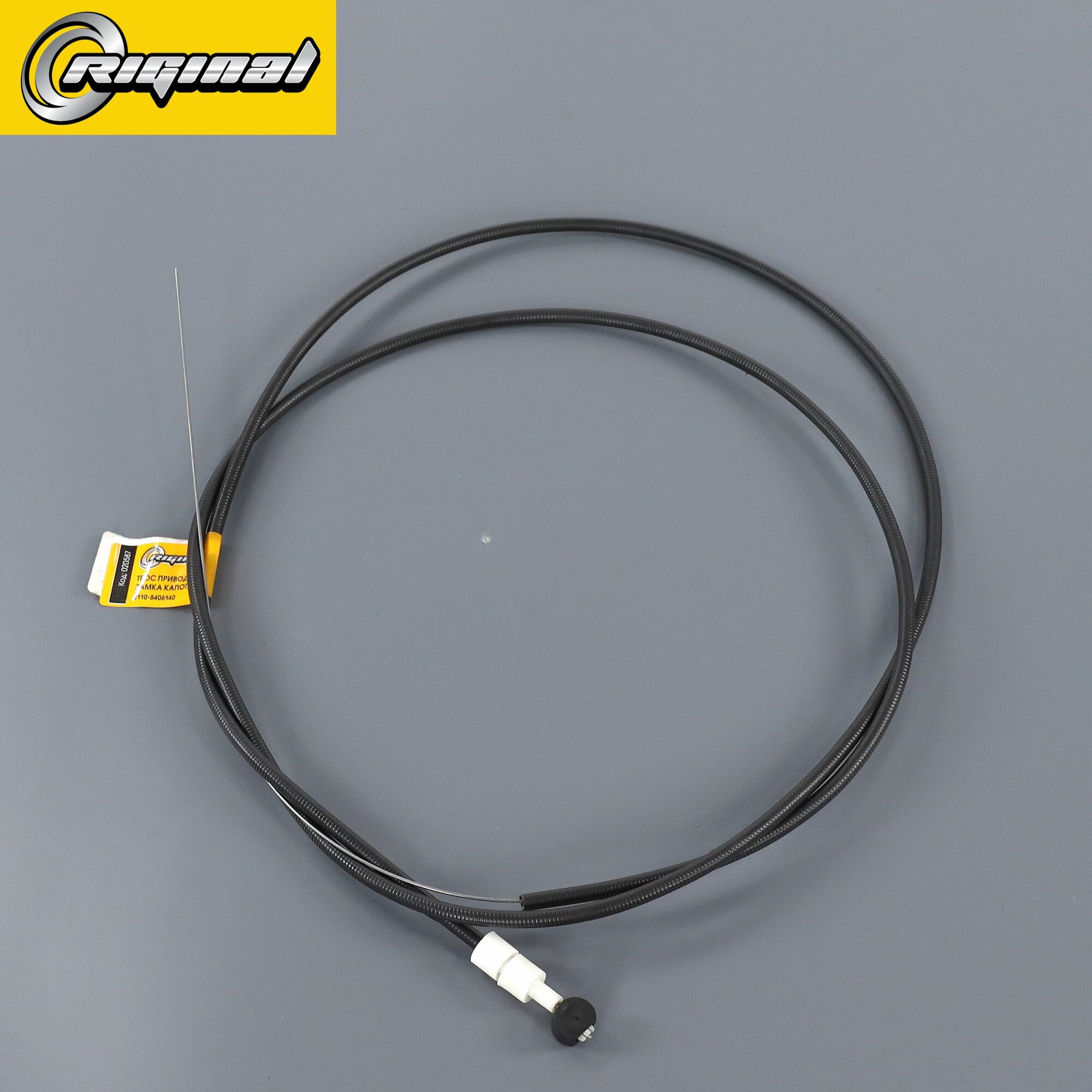 Трос привода замка капота для а/м ВАЗ-2110-2112 (струна) (дл.2000мм) Riginal